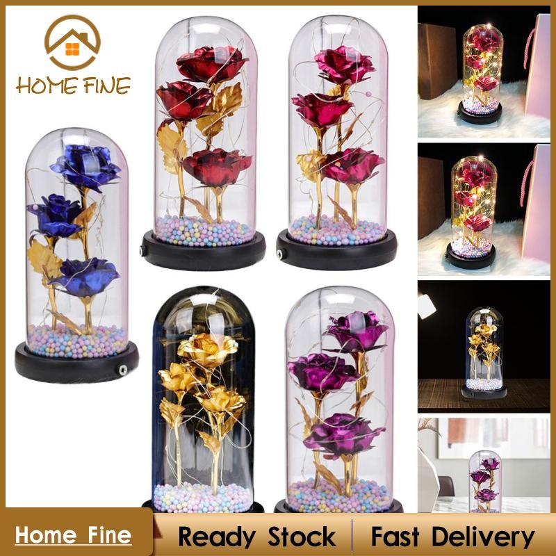 [Katharina_x] Light Up Rose in ,Enchanted Rose พร้อมโคมไฟ LED,ดอกไม้ ...