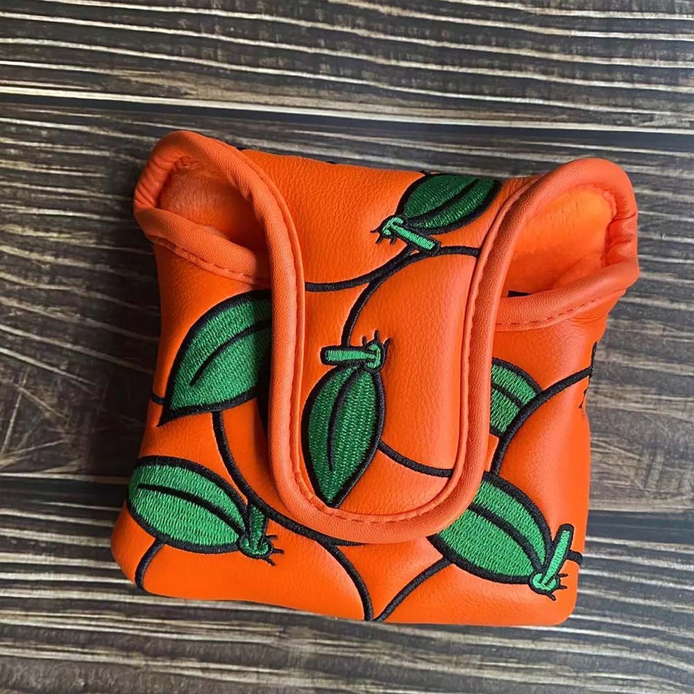 New Oranges Square Golf Gift Mallet Putter Head Cover Magnetic Putter ...