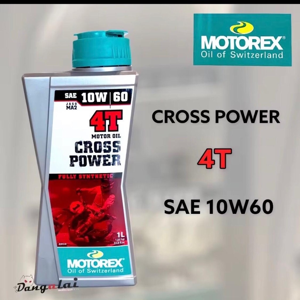 MOTOREX Cross Power 4 T เบอร์ 10W60 ขนาด 1.0L *** New Model*** | Shopee ...