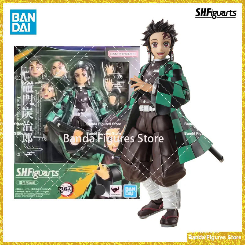 Original Bandai S.H.Figuarts SHF Kamado Tanjiro Demon Slayer Kimetsu No ...