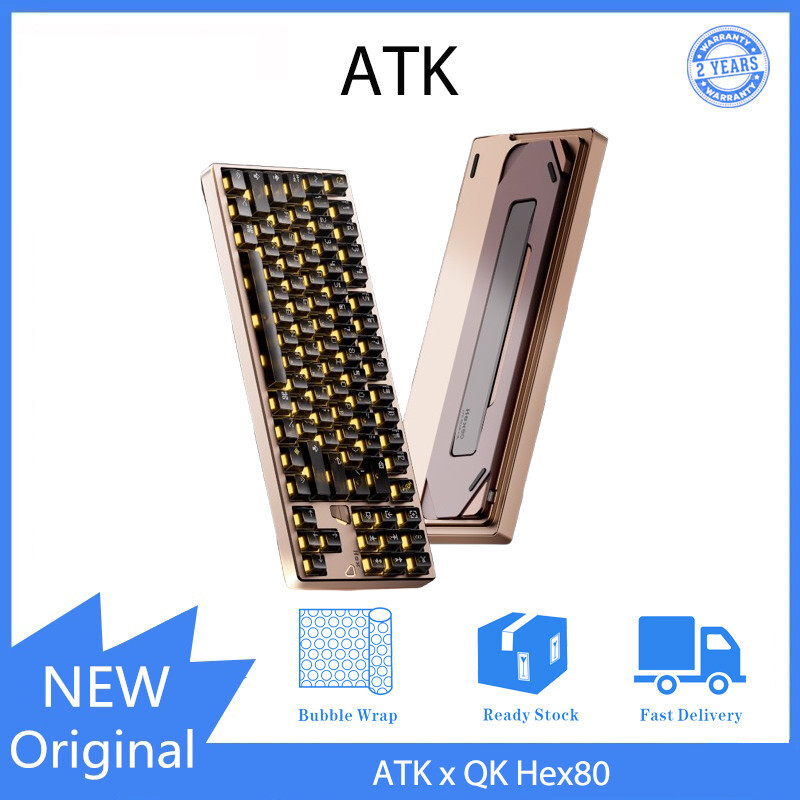 ATK x QK Hex80 Anode Grey 0.0005mm RT Precision AllAluminum Gaming ...
