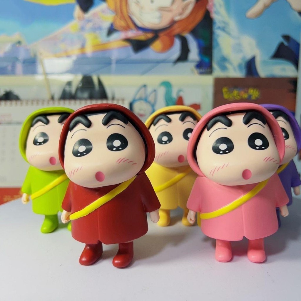 Crayon-shin-chan พร้อมเสื้อกันฝนแอคชั่นฟิกเกอร์ PVC hjuth | Shopee Thailand