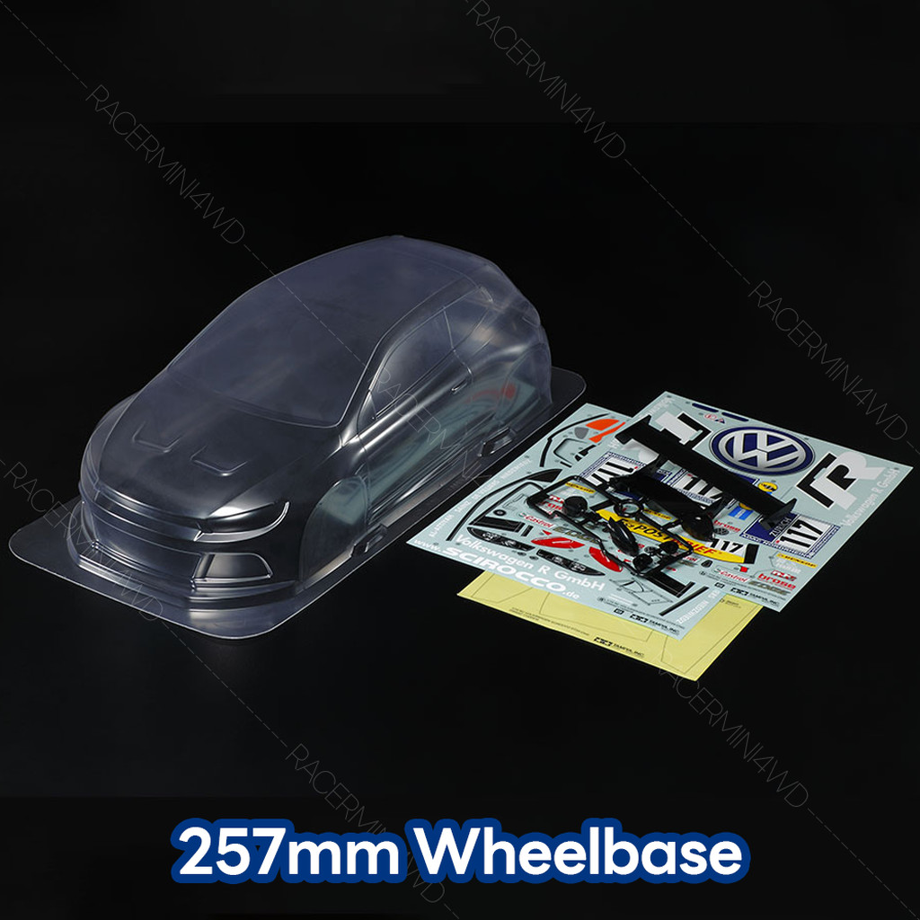 TAMIYA 51473 1/10 R/C Volkswagen Scirocco GT24-CNG Body Parts Set ...