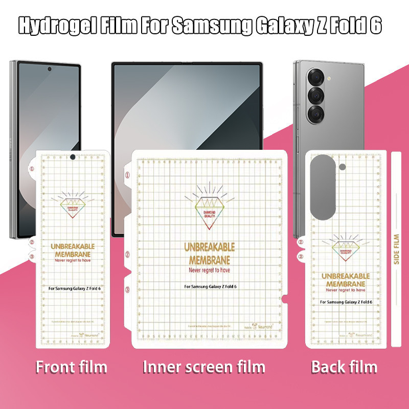 Samsung Galaxy Z Fold 6 5 4 3 Matte Hydrogel Film ZFold 6 Soft HD Anti ...
