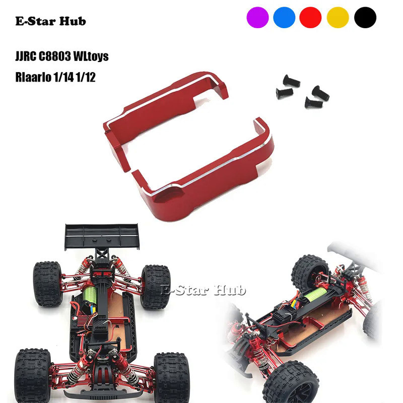 ผู้ถือแบตเตอรี่สำหรับ jjrc C8803 wltoys riaario 1/14 1/12บนโลหะอัพเกรด ...