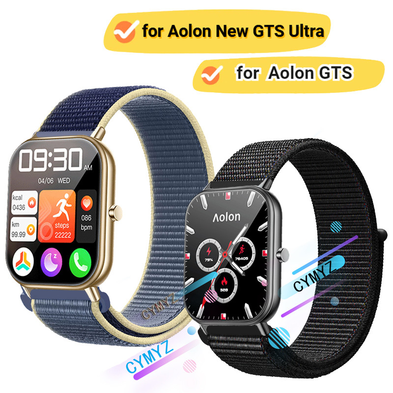 Aolon GTS Ultra strap สายไนลอน Aolon 2024 GTS Ultra Smart Watch strap ...