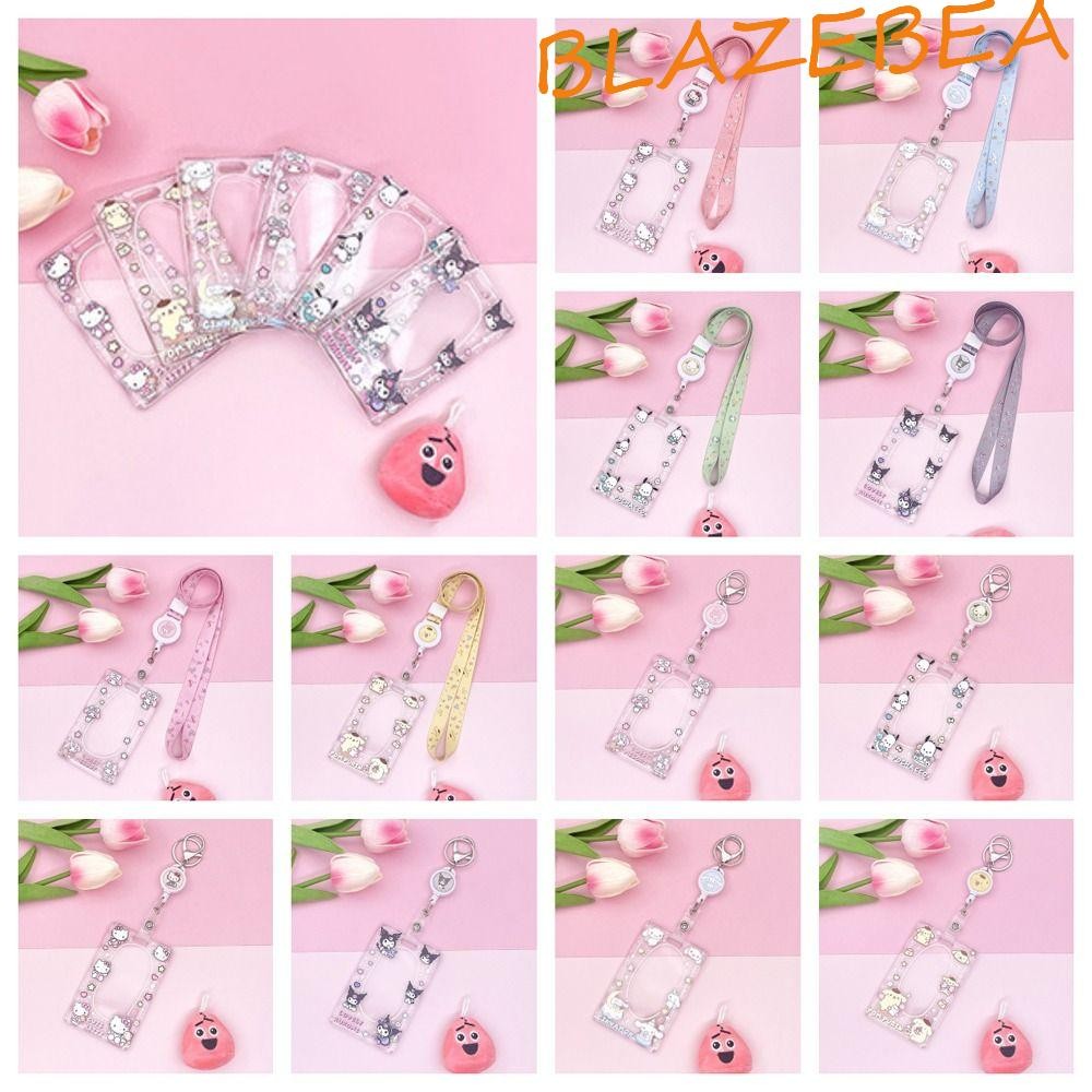 Blazebea Kuromi อะคริลิคผู้ถือบัตร, Melody Cinnamoroll แขวนกรณีการ์ด,แบบพกพา Pochacco โปร่งใสตัว ...