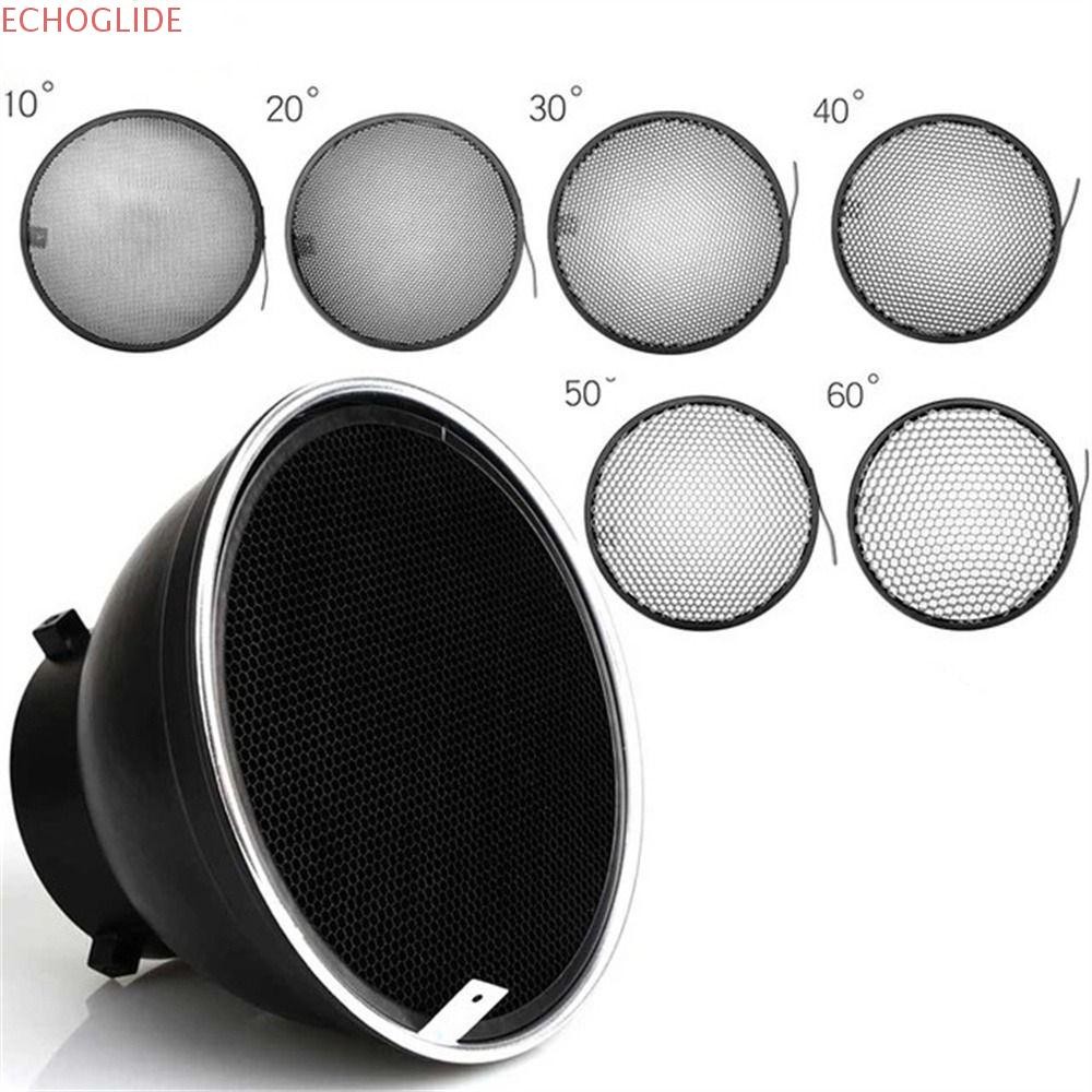 Echoglide ตารางรังผึ้ง, โคมไฟ 7 นิ้ว 18 ซม.มาตรฐาน Reflector Diffuser, Strobe อลูมิเนียม ...