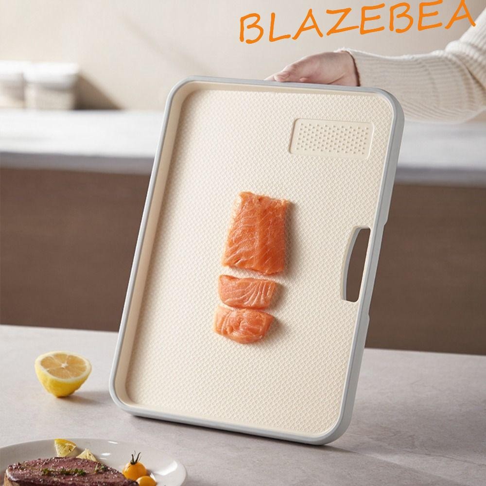 Blazebea เขียงอาหาร, เขียงสองด้านกันลื่นต้านเชื้อแบคทีเรีย, วัสดุหนาพลาสติกป้องกันโรคราน้ําค้าง ...