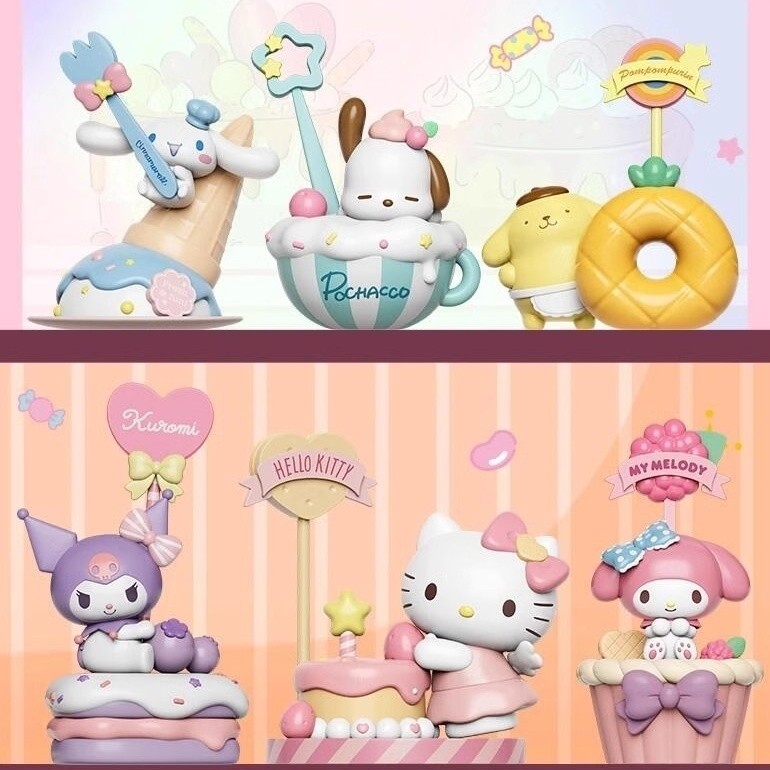 ชุดบันทึกขนม Sanrio Kuromi Pacha Dog Hello Kitty Doll Desktop ...