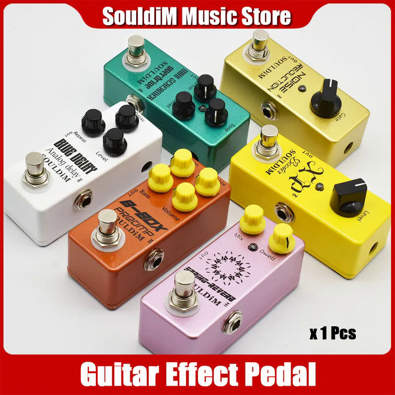 SoulDiM Electric Guitar Pedal Noise Reduction/Spring Reverb/Analog ...