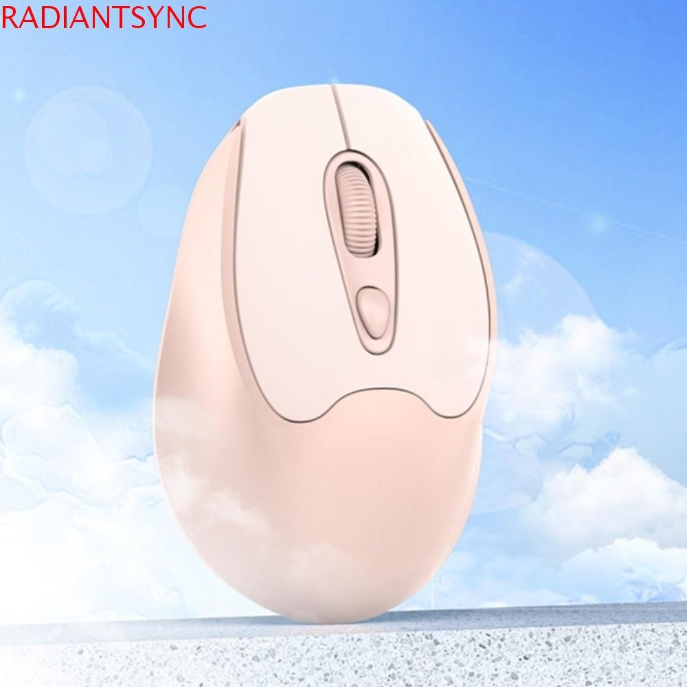 RADIANTSYNC เมาส์ไร้สายแล็ปท็อป 1600dpi 2.4G น้ําหนักเบา 10M เงียบเมาส์ตามหลักสรีรศาสตร์แบบพกพา ...