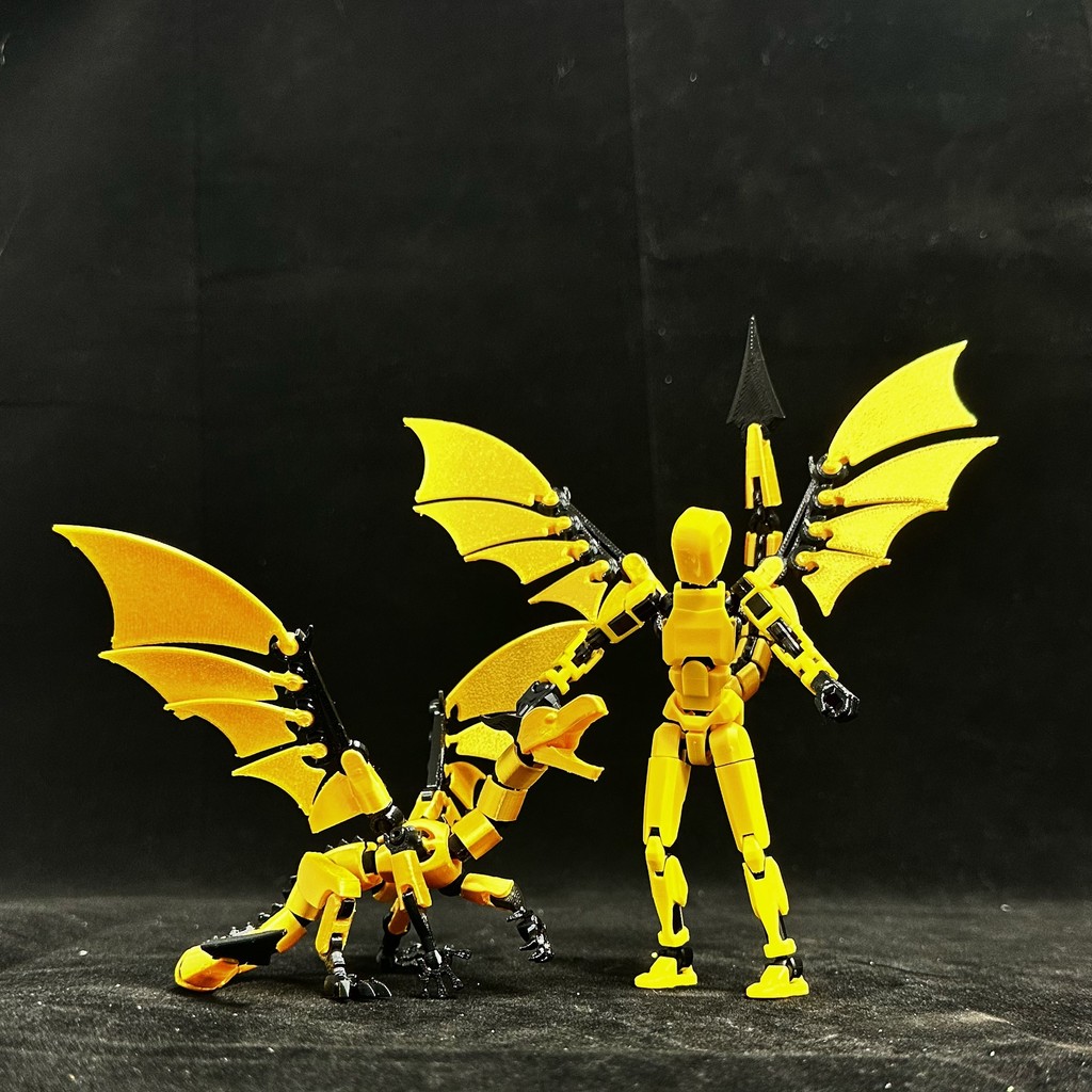 Lucky 13 Pterosaur Action Figure Dragon Man Dummy 3D การพิมพ์ของเล่น ...