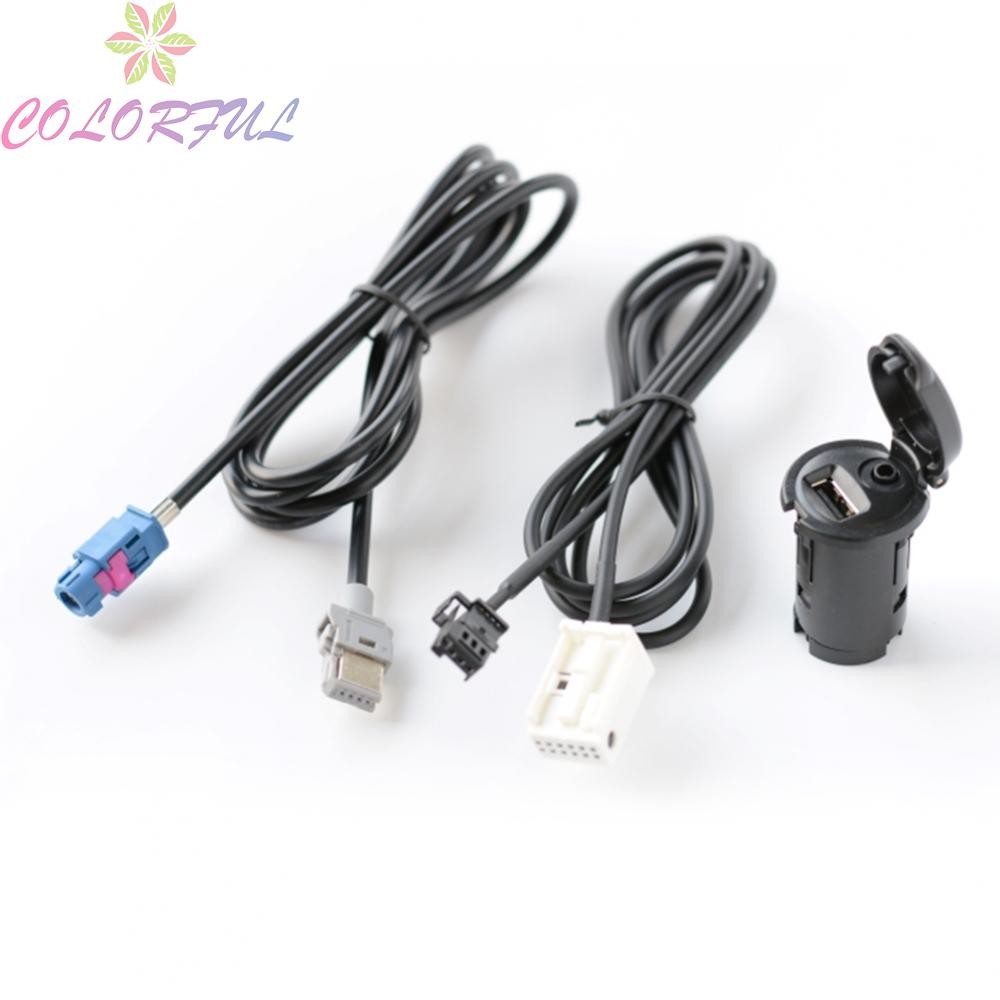 รถ USB AUX ซ็อกเก็ต Quick การติดตั้ง 12pin ซ็อกเก็ตอินเทอร์เฟซ AUX ...