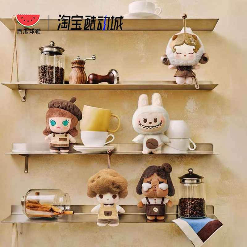 ของแท้ LABUBU Coffee Factory Series จี้ตุ๊กตา Bubble Cute เม็ดไวนิล ...