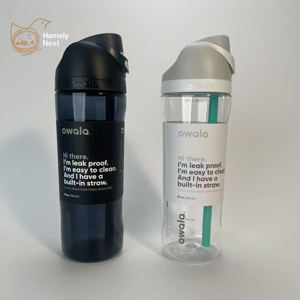 Owala FreeSip Clear 25oz 740ml Tritan Sports Bottle Straw Lid Kawaii ...