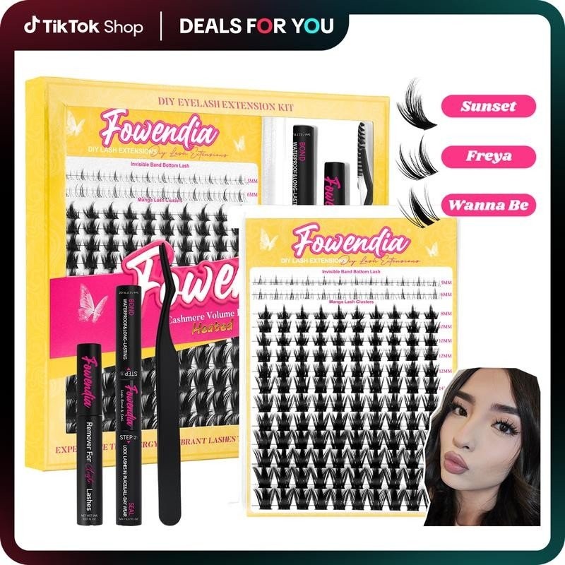 Fowendia California Sunset Wanna Be Freya Manga Lashes Cluster C D Curl ...