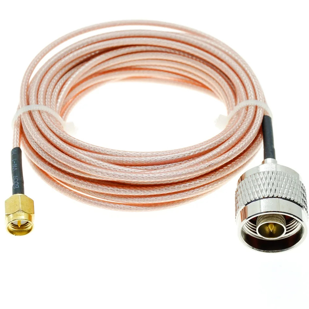 Rg316 N ประเภทชายกับ SMA ปลั๊กชายเชื่อมต่อ RF Coax Pigtail Coaxial ...