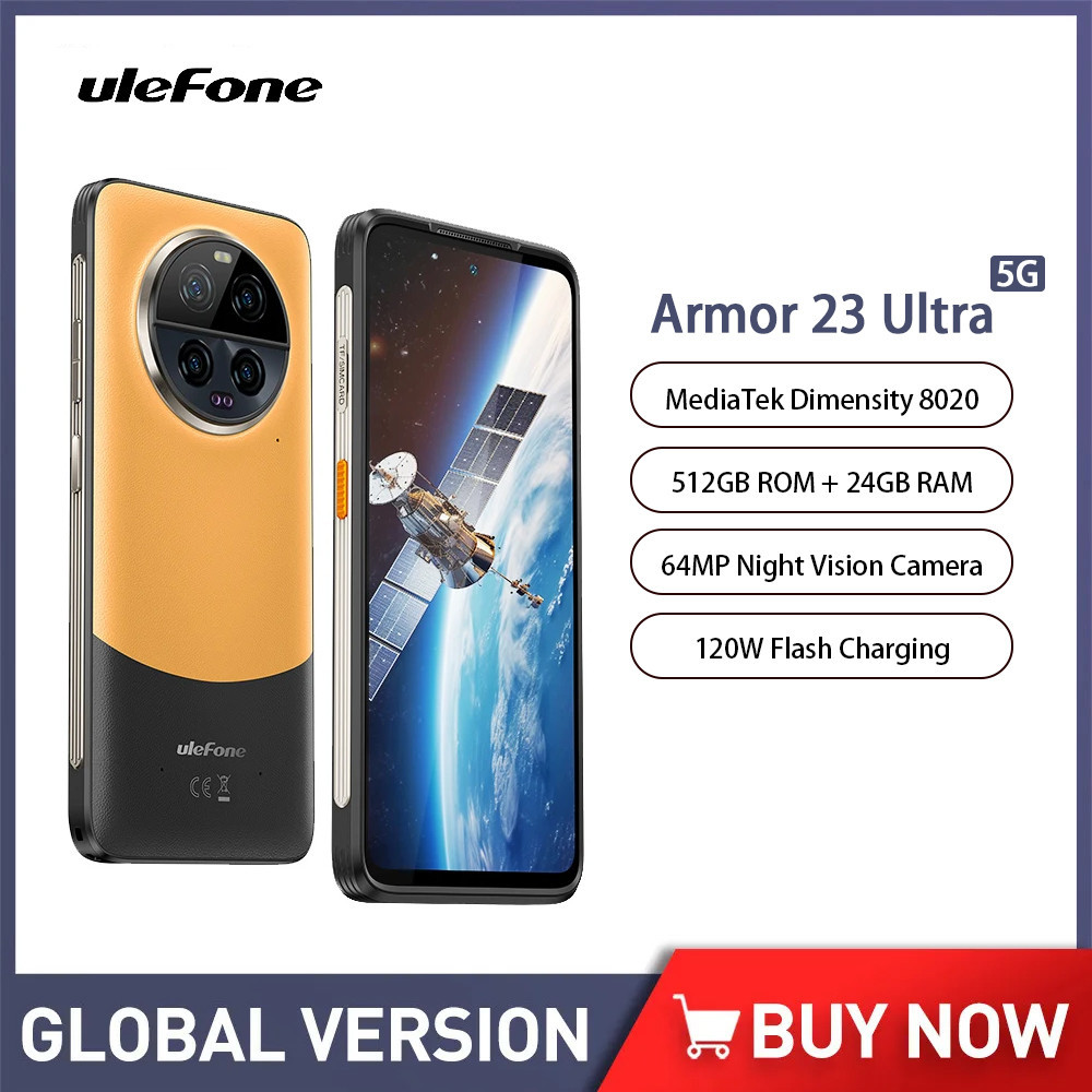 Ulefone Armor 23 Ultra 5Gโทรศัพท์ที่ทนทาน512GB ROM 55Wไร้สายชาร์จโทรศัพท์มือถือ 64MP Nightกล้อง ...