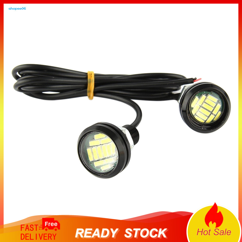Setn 1 คู่ 12V 15W Eagle Eye ไฟ LED อัตโนมัติกลางวันวิ่งสํารองหลอดไฟรถยนต์โคมไฟ | Shopee Thailand