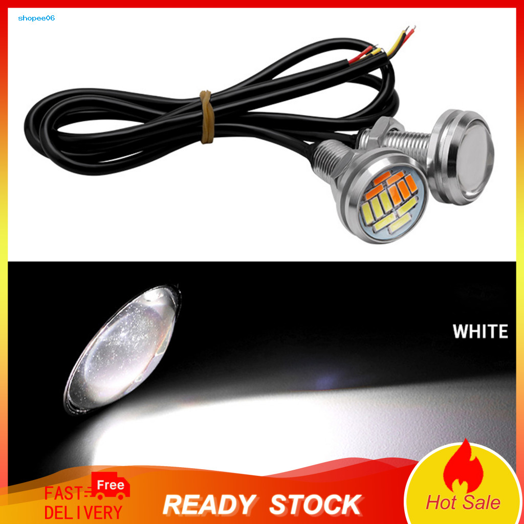 Setn 2 ชิ้นไฟ LED Super Bright ประหยัดพลังงานอลูมิเนียม Eagle Eye ไฟวิ่งกลางวันหลอดไฟสําหรับ ...