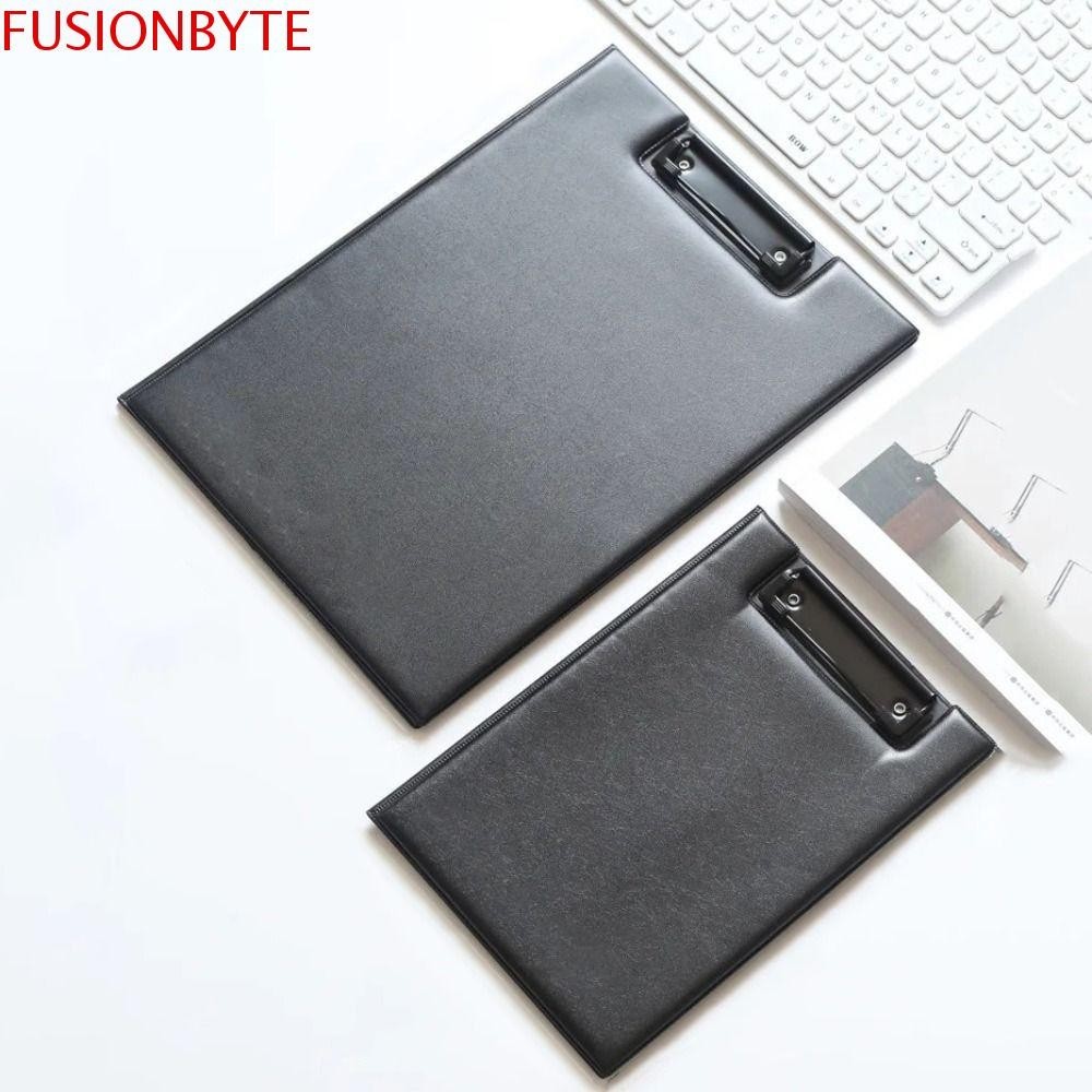 Fusionbyte แฟ้มโฟลเดอร์, PU หนัง A4/A5 คลิปบอร์ด, คุณภาพสูงสีดําแนวตั้งแผ่นเขียนกระดานแข็งการ ...