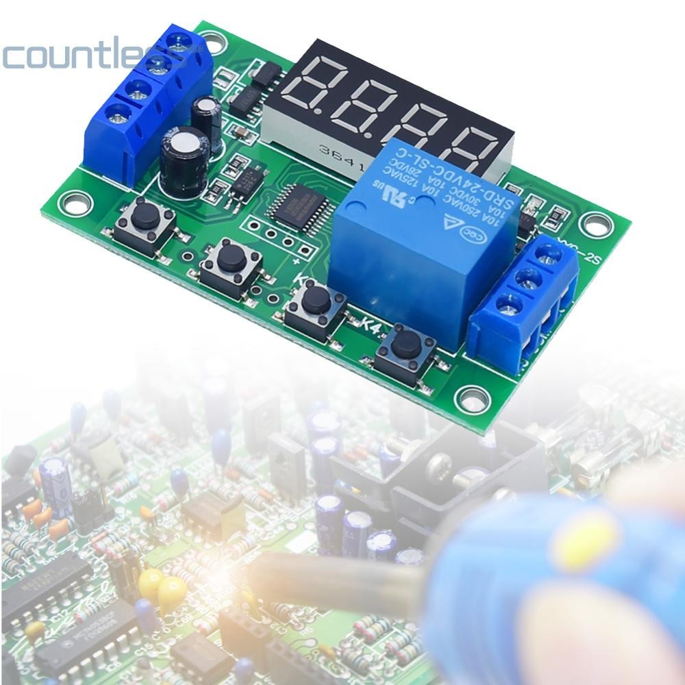 ใหม่ Delay Relay Module โปรแกรมรีเลย์โมดูล Cycle Timer Delay Switch
