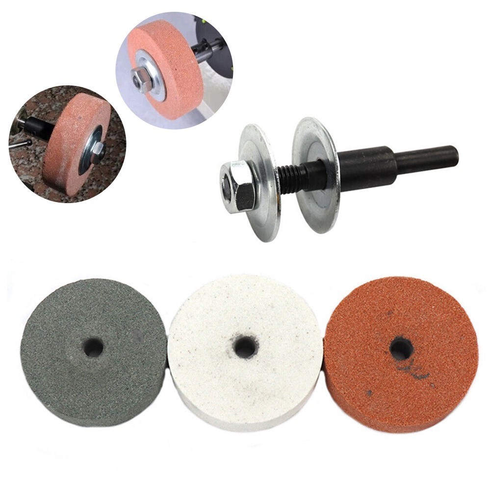 【ACRIVEP-TH】3 Grinding Stone Polishing Wheel 10mm Bore For Bench ...