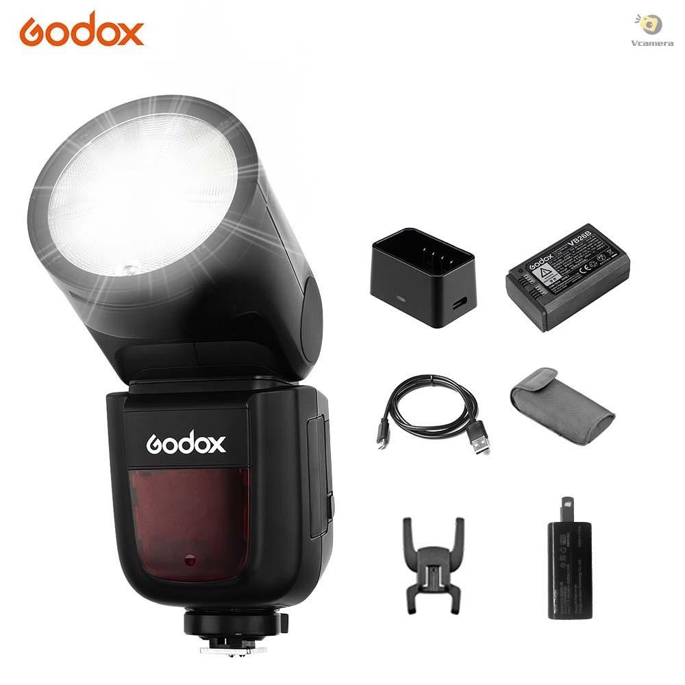 Godox V1P กล้องแฟลช Speedlite Speedlight หัวกลมแฟลชระบบ X ไร้สาย 2.4G ...