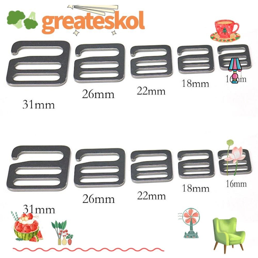 Greateskol Slider Fastener, 6 ขนาดสแตนเลสสตีลสายรัดหัวเข็มขัด,คุณภาพสูง ...