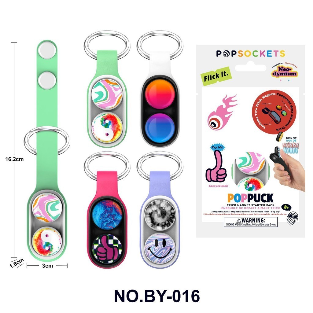 Poppuck Hand Spinner Series เทคโนโลยีสีดําของเล่น Pop Puck Magnet ของ ...