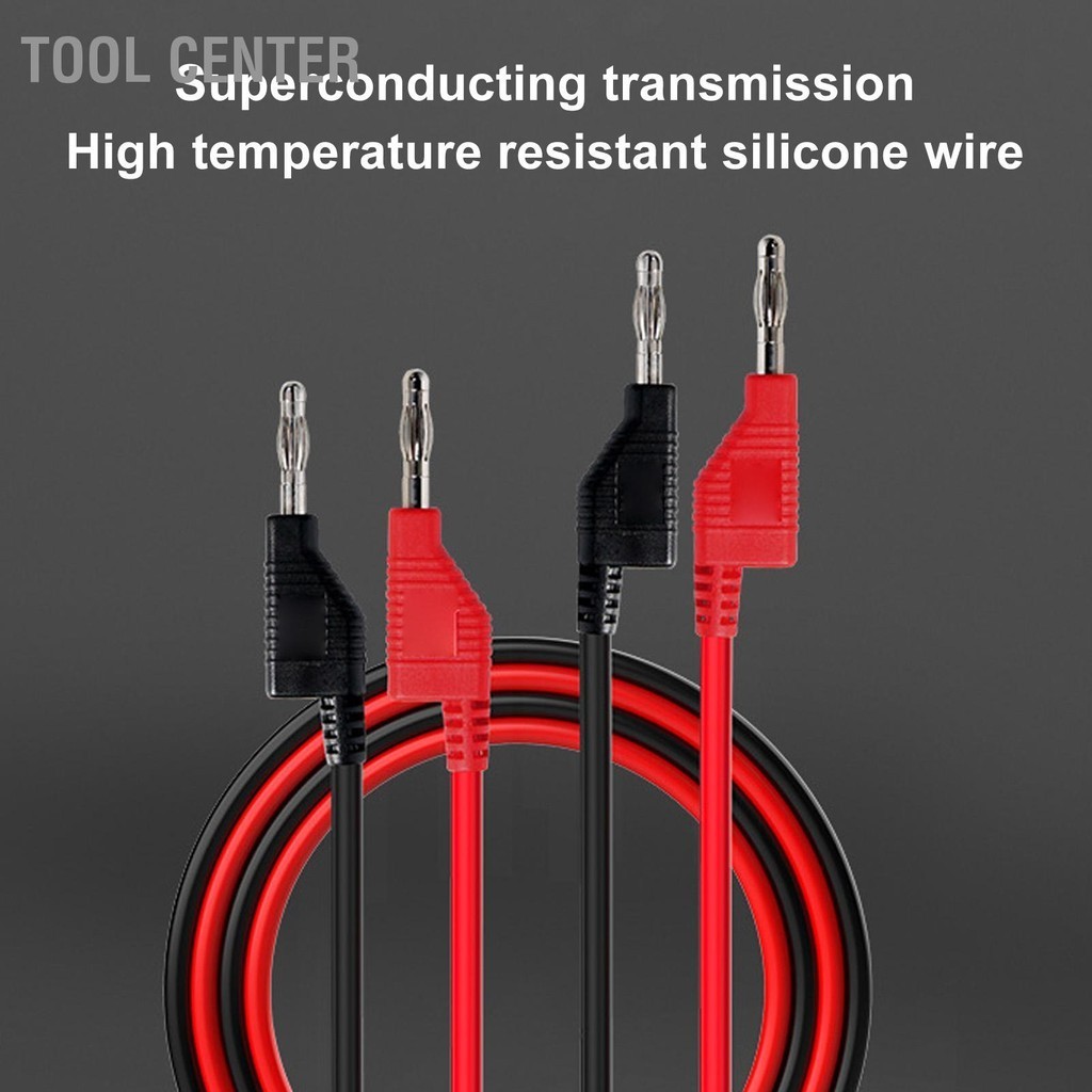 Tool Center ปลั๊กกล้วยซิลิโคนชุดทดสอบ 2000V 20A 18AWG 4 มม.มัลติมิเตอร์ ...