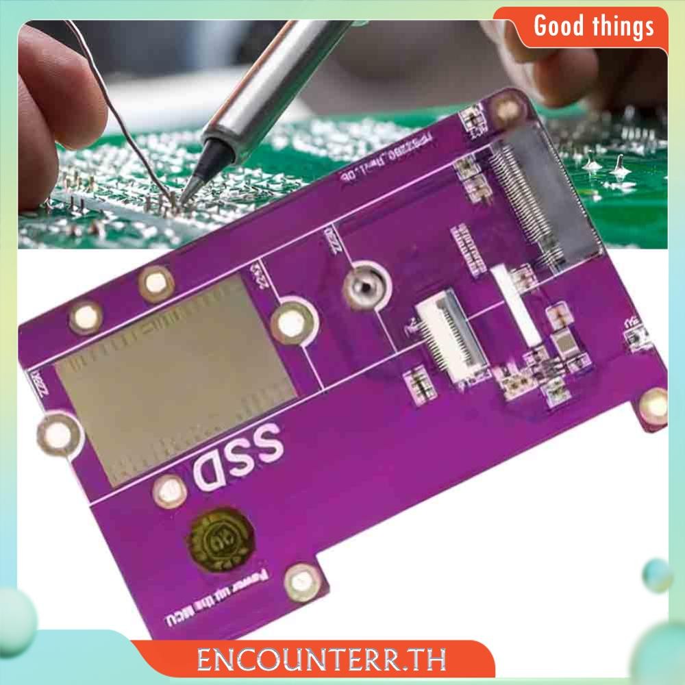 [encoaterr.th] สําหรับ Pi5 PCIe ถึง M.2 NVMe SSD อะแดปเตอร์รองรับ Gen3 ...