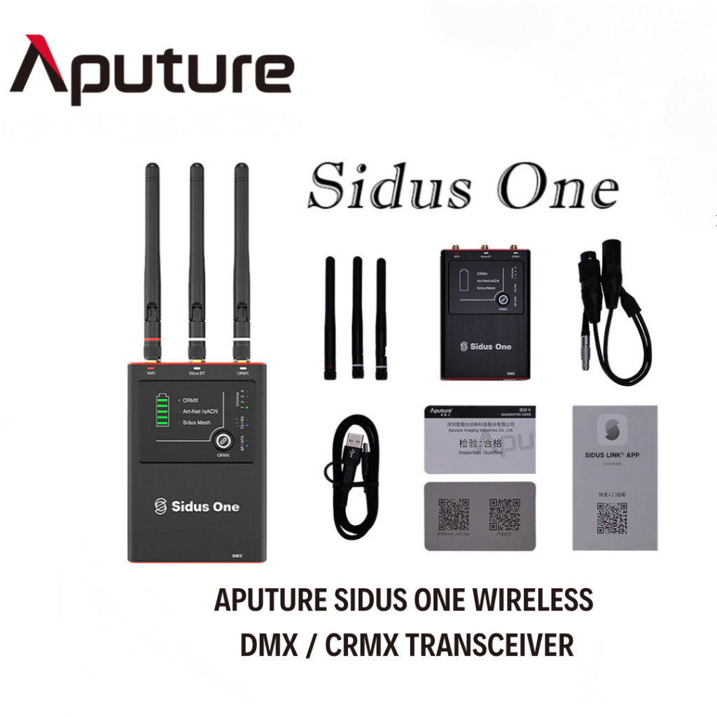 Aputure Sidus One Wireless DMX Transceiver Hybrid Control ช่วยให้สามารถแปลงวิธีการควบคุมโมดูล ...