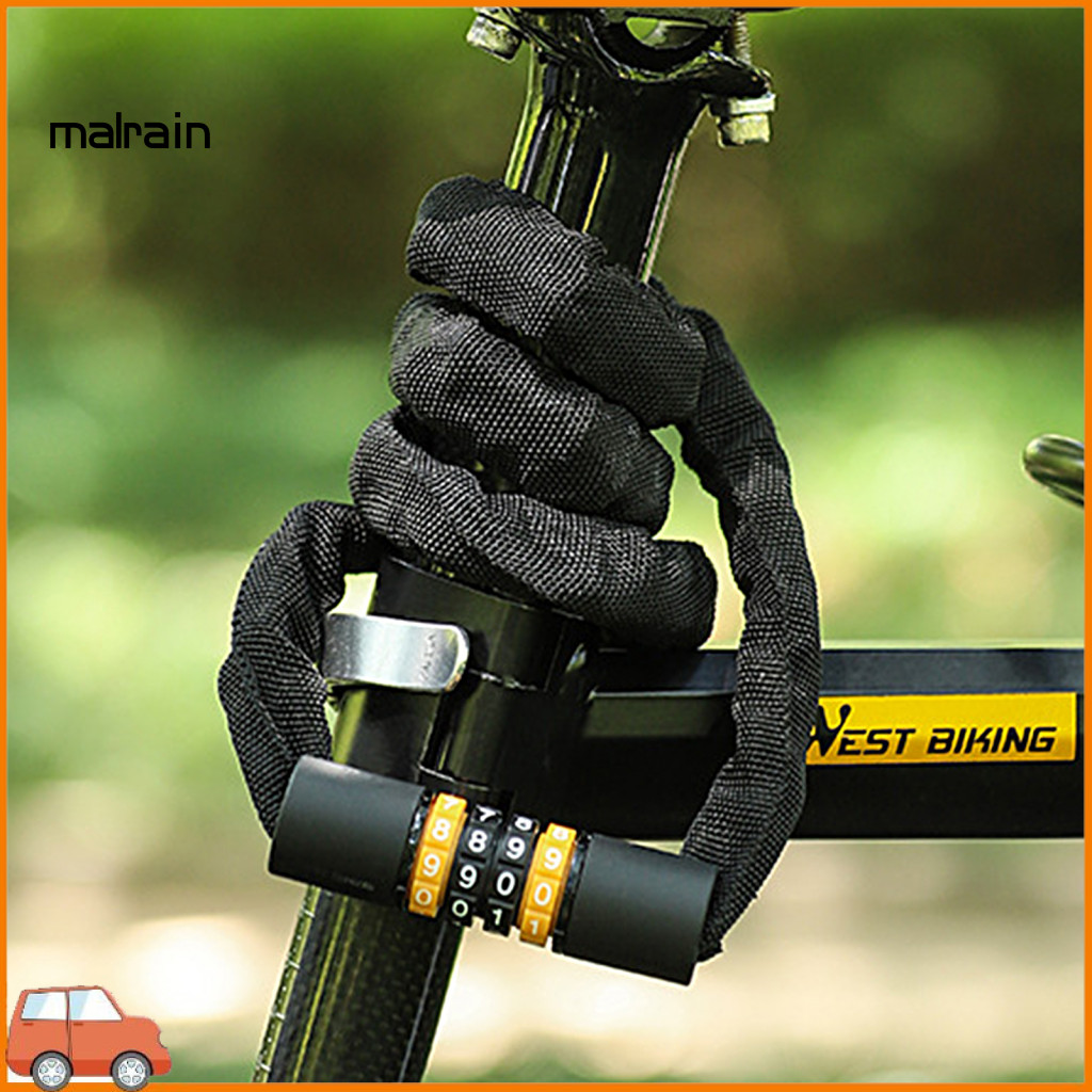 [Ma] Thicken Kids Bike Lock สําหรับ MTB Non-Deformed จักรยานสายเหล็ก ...