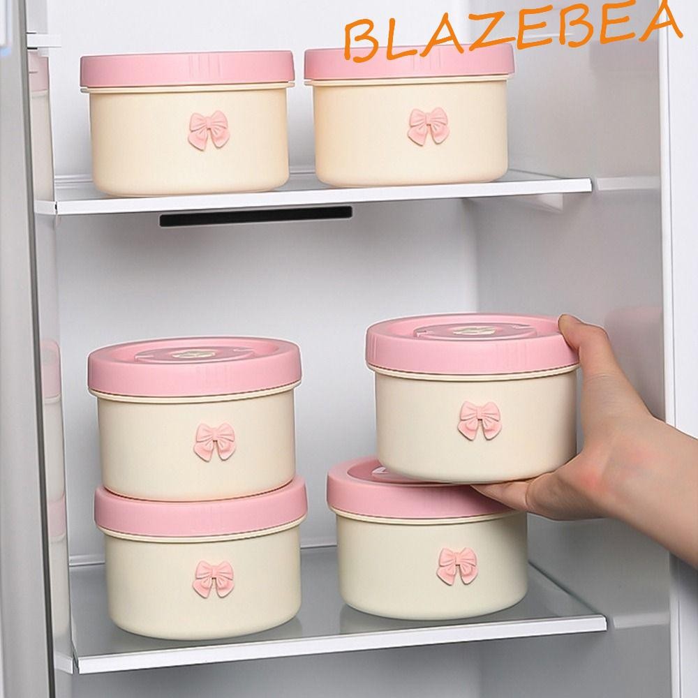 Blazebea 3 ชิ้นผลไม้แห้งกล่องเก็บ,Stackable Keep Fresh Round กล่องเก็บอาหาร,พลาสติกที่ใช้งานได้ ...