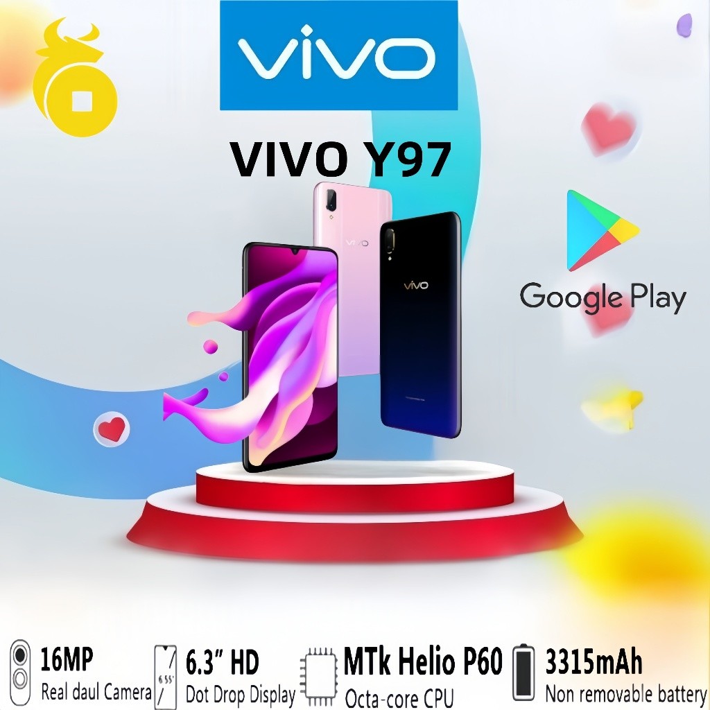 VIVO Y97( แรม 8 รอม256) หน้าจอ6.3 นิ้ว เอนดอย 8.1 พร้อมส่ง! Original100 ...