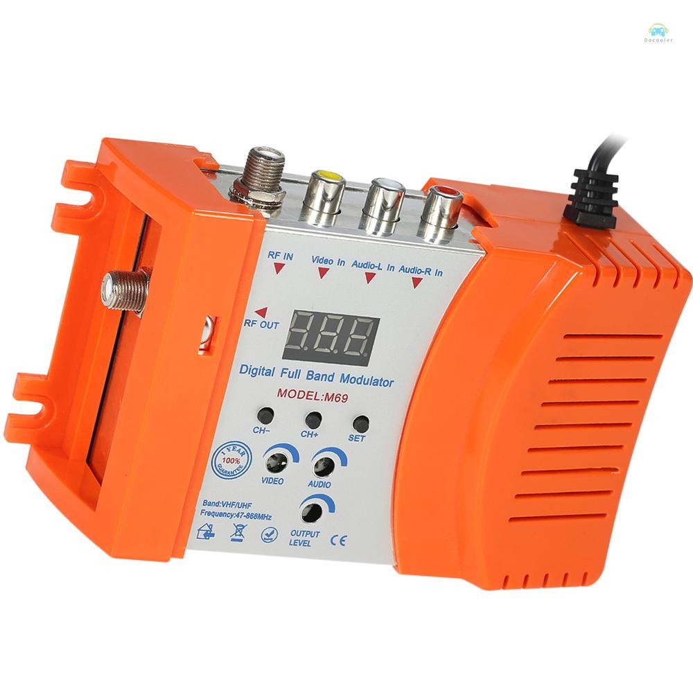 Yb1 ModulatorCompact RF Modulator Audio Video TV Converter RHF UHF ...