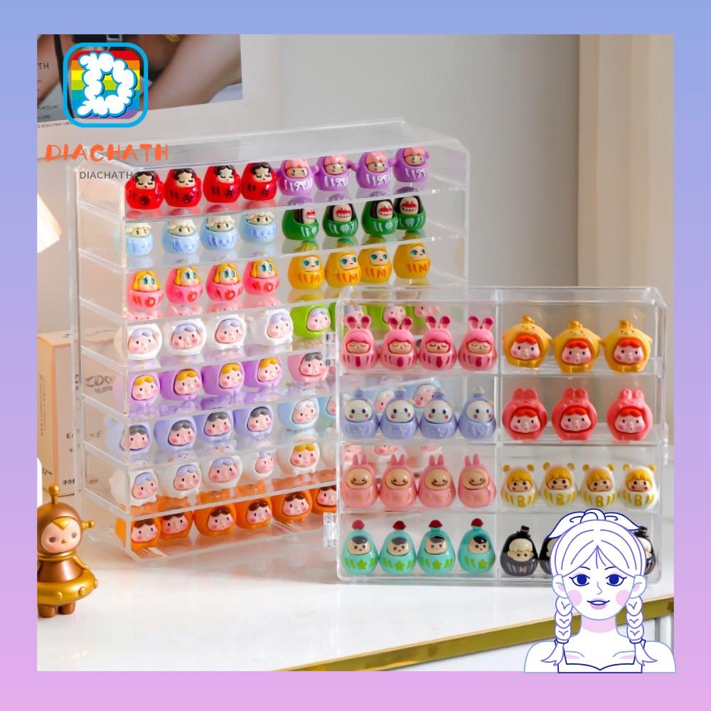 ตู้โชว์กล่อง Pop Mart DICHATH, จอแสดงผลตัวเลขชุดโรงรถโปร่งใสที่ถอดออก ...