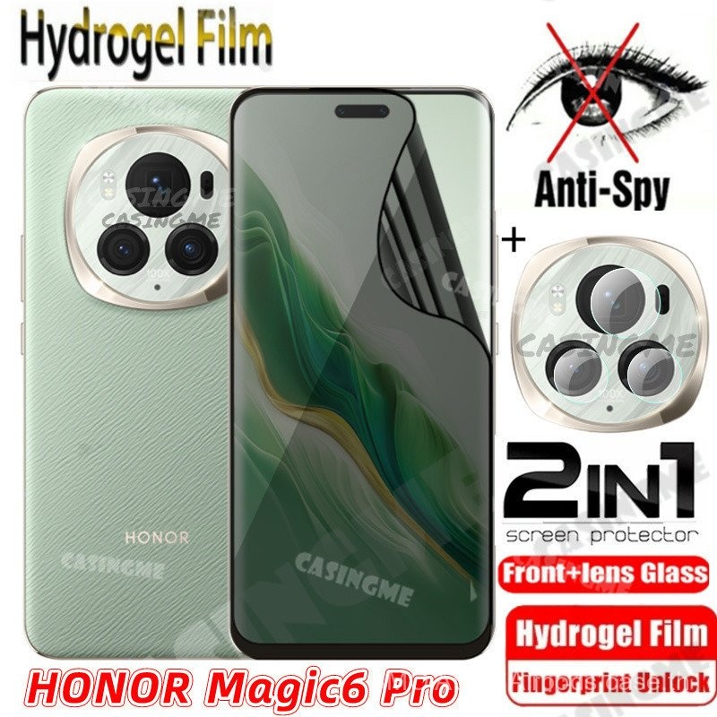 Honor Magic6 Pro 2024 Anti Peek ความเป็นส่วนตัว Soft hydrogel ฟิล์มสำหรับ Honor Magic 6Pro ...