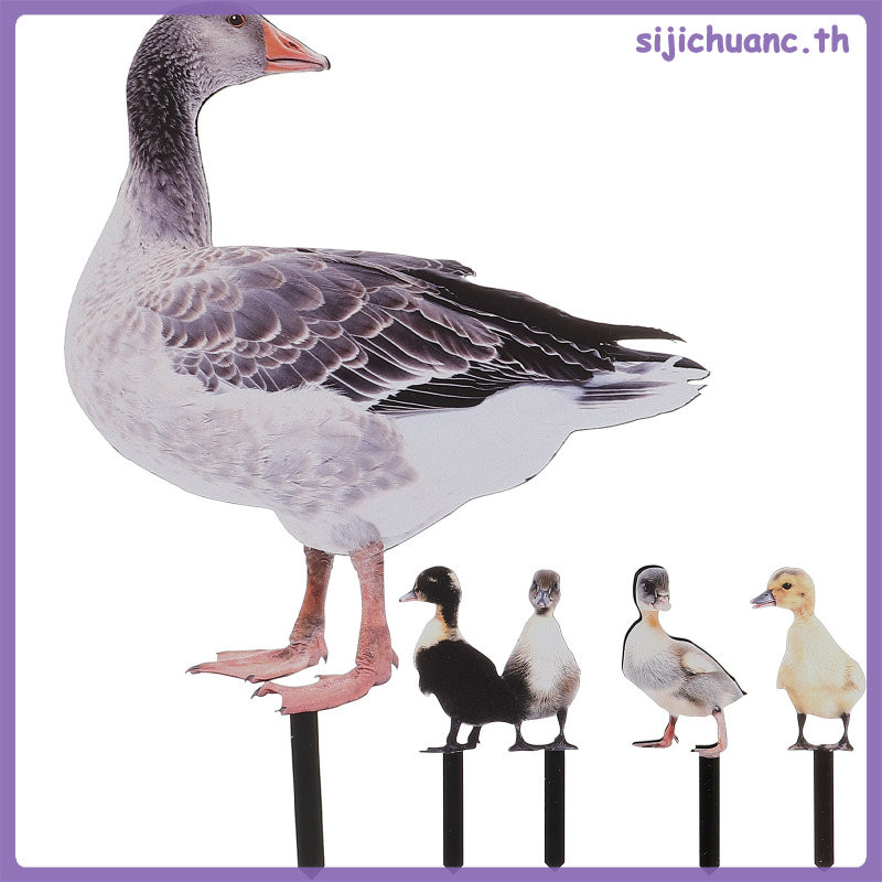 Garden Goose อีสเตอร์ฤดูใบไม้ผลิตกแต่งกลางแจ้ง Yard อะคริลิค Stake ...