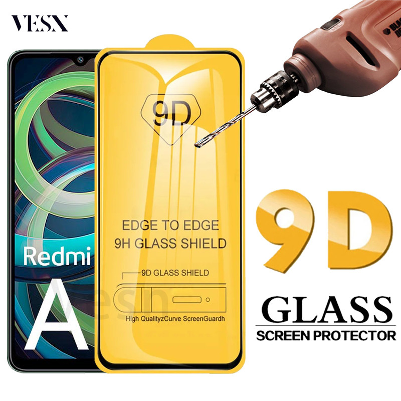 ฟิล์มกระจกแบบเต็มจอ 9D กาวเต็มแผ่น อย่างดี Redmi 14C 14R 13 13C 12 12C 10 10C 10A 9 9T 9C 9A A4 ...