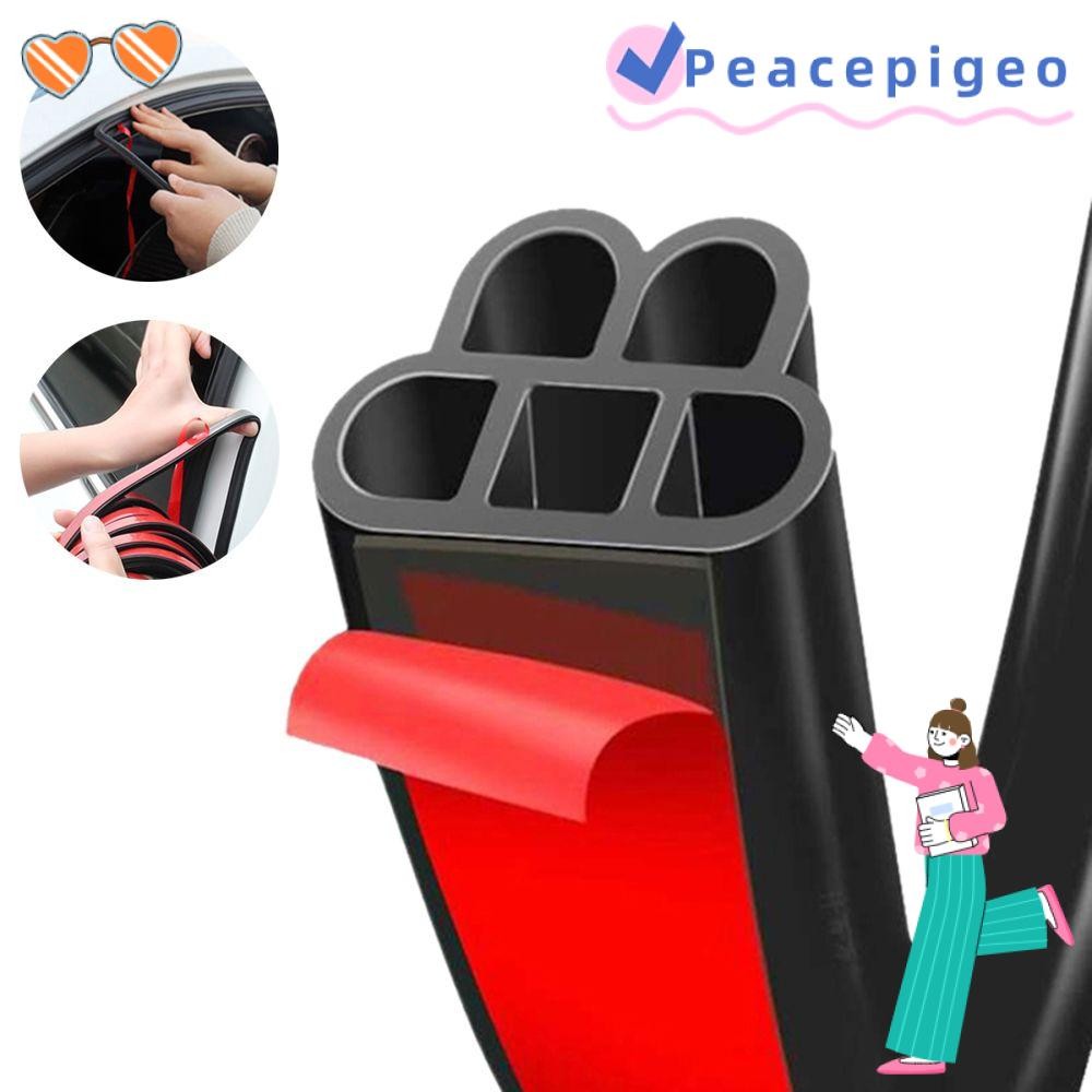 PEACEPIGEO 10m แถบซีลประตูรถอุปกรณ์เสริมรถยนต์ตัวป้องกันกระจกหน้ารถซีลท้ายรถสองชั้น | Shopee ...