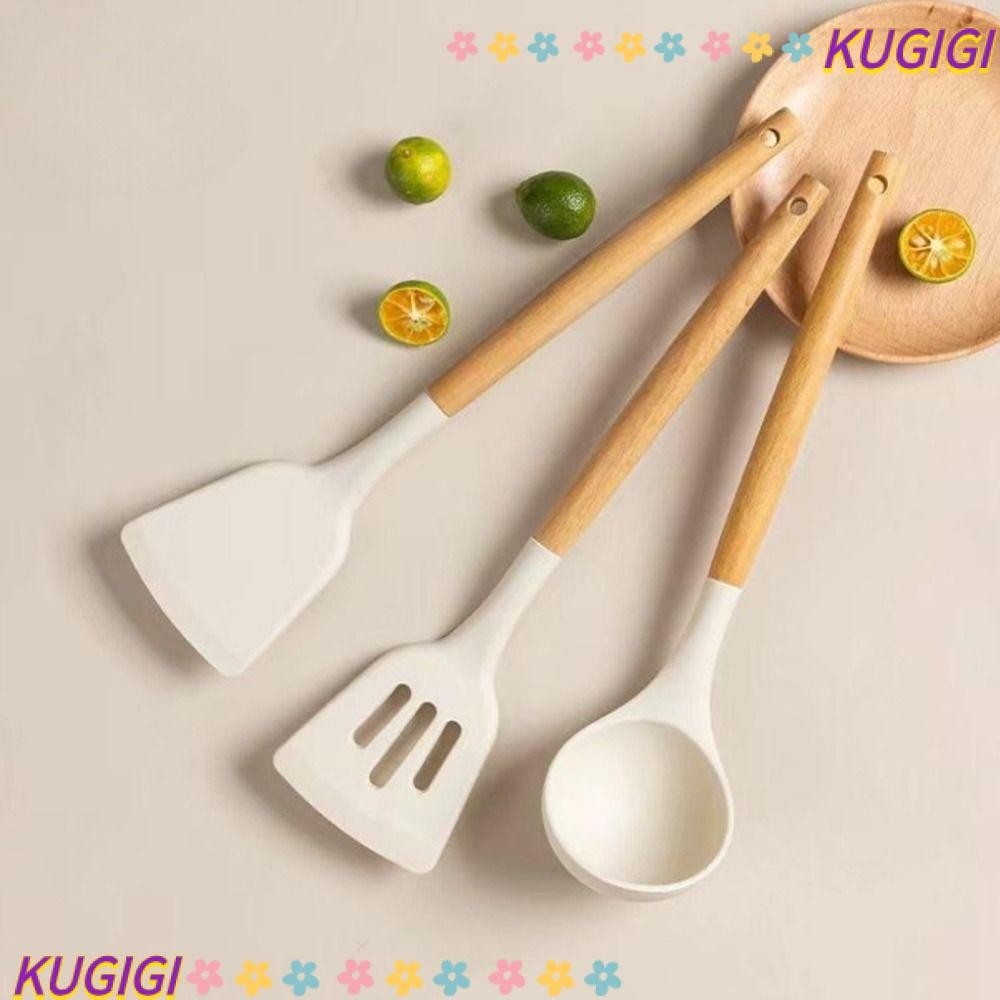 KUGIGI 3 ชิ้น/เซ็ตทําอาหาร Turner ไม้พาย, เครื่องครัวแพนเค้กกระทะ ...
