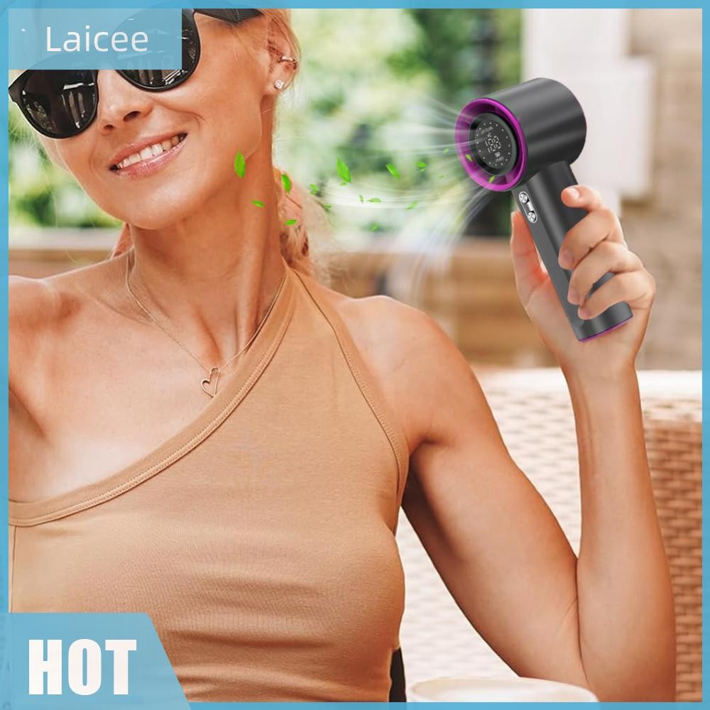 [Laicee.th] พัดลมความเร็วสูง 100 ความเร็วพัดลมเทอร์โบมือถือ USB ชาร์จพัดลมจอแสดงผล LED | Shopee ...
