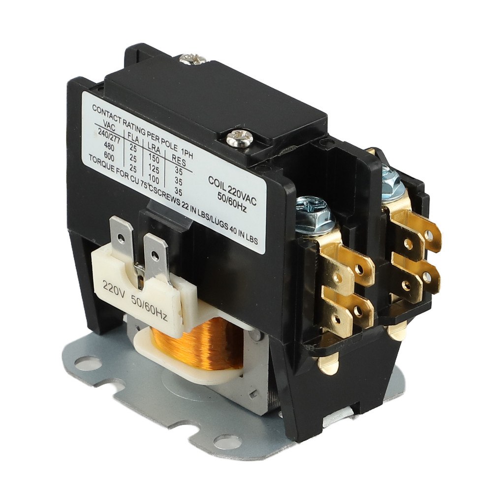 【EVER】Air Conditioner Compressor Contactor 1 Pole Rated 25 Amp Coil ...