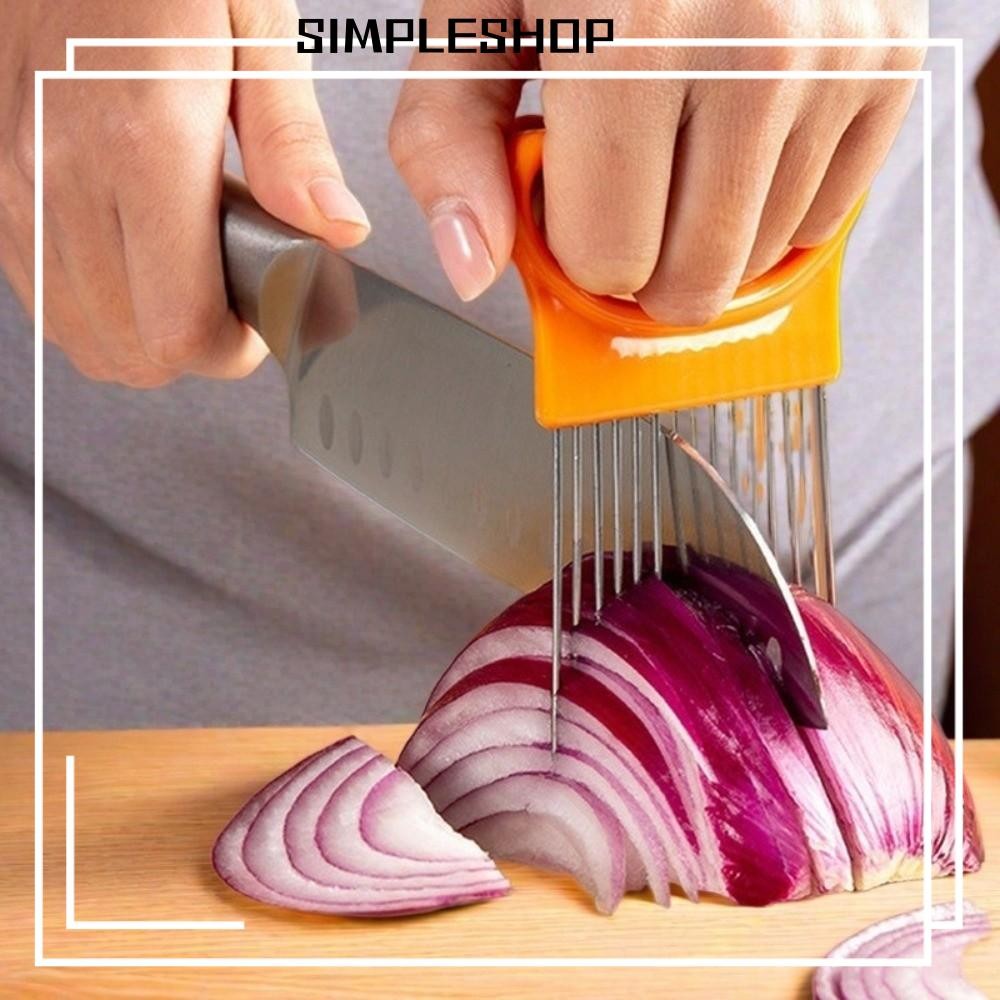 SIMPLESHOP เครื่องตัดหัวหอม, เครื่องตัดผักผลไม้อเนกประสงค์สแตนเลส, อุปกรณ์ครัวกันสนิมที่ทนทาน ...