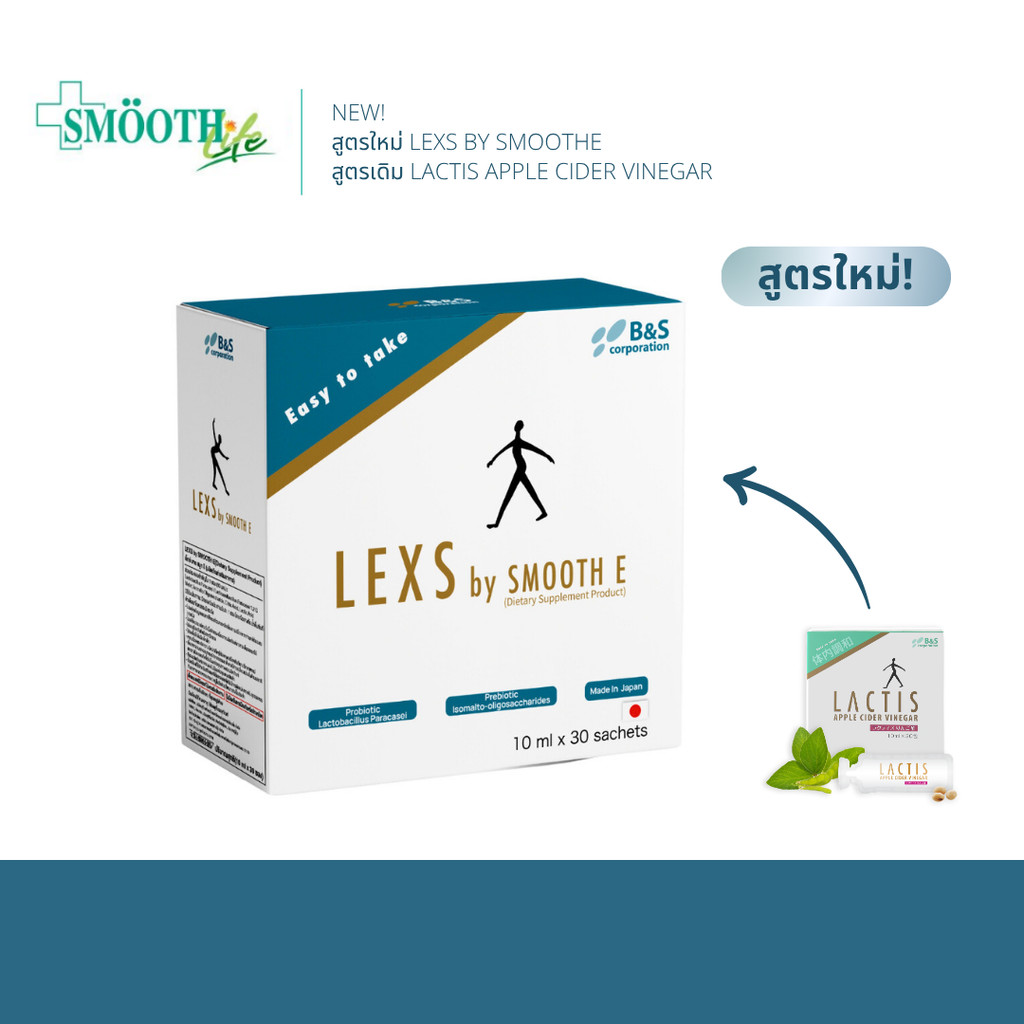 [สูตรใหม่!] LEXS by SmoothE สารสกัดจากการหมักของจุลินทรีย์ Lactic Acid ...