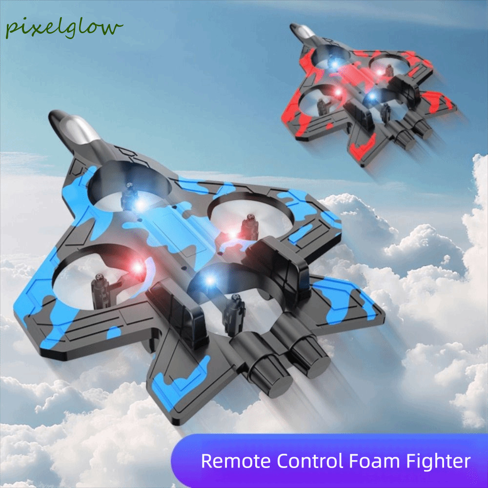 PIXELGLOW รีโมทคอนโทรลโฟม Fighter, EPP โฟม RC Drones สี่มอเตอร์เฮลิคอปเตอร์ของเล่น, Mini รุ่น ...