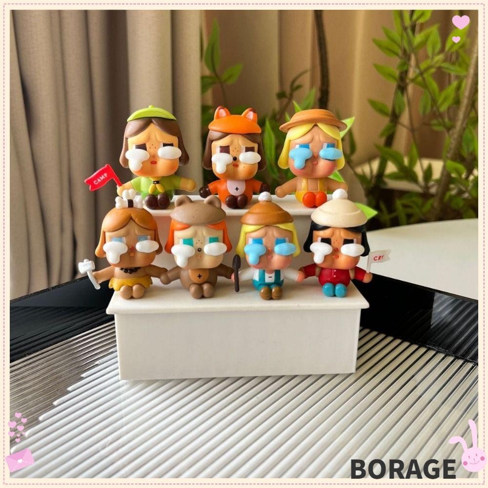 กล่อง BORAG Crybaby, Popbean POP MART เครื่องประดับขนาดเล็ก, ของขวัญกล่องซีรีส์ร้องไห้การ์ตูน ...